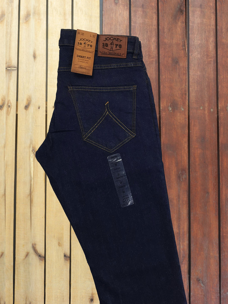 Slim-Fit Regular Leg Export Left Over Deep Blue Jeans For Men (Whole S ...