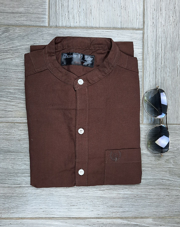 SHERWANI COLLAR CASUAL SHIRT – Sharrys Online Clothing Store