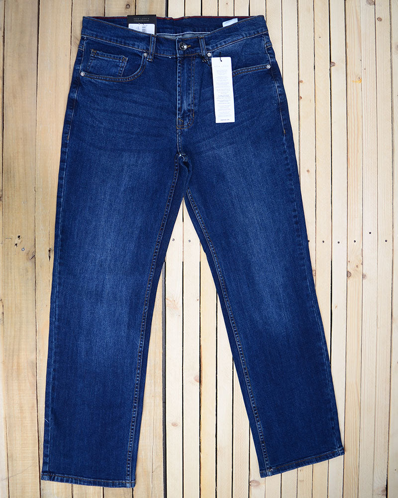 Export Leftover Dark Blue Straight Fit Jeans – Sharrys Online Clothing ...