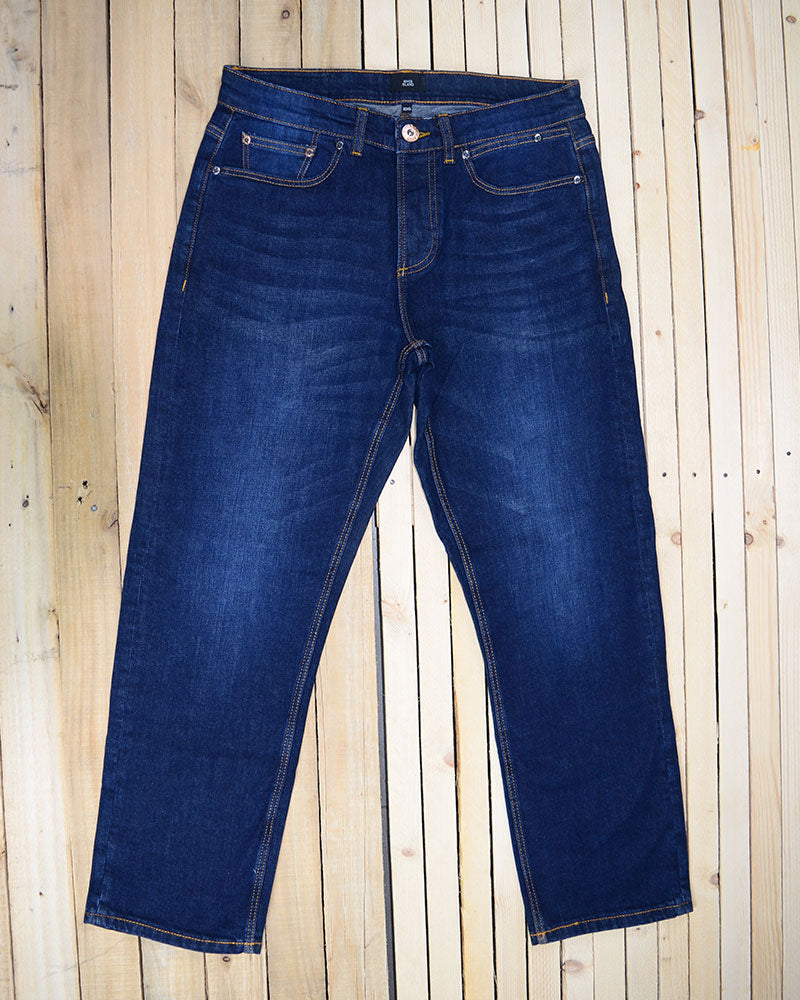 Export Leftover Dark Blue Straight Fit Jeans – Sharrys Online Clothing ...