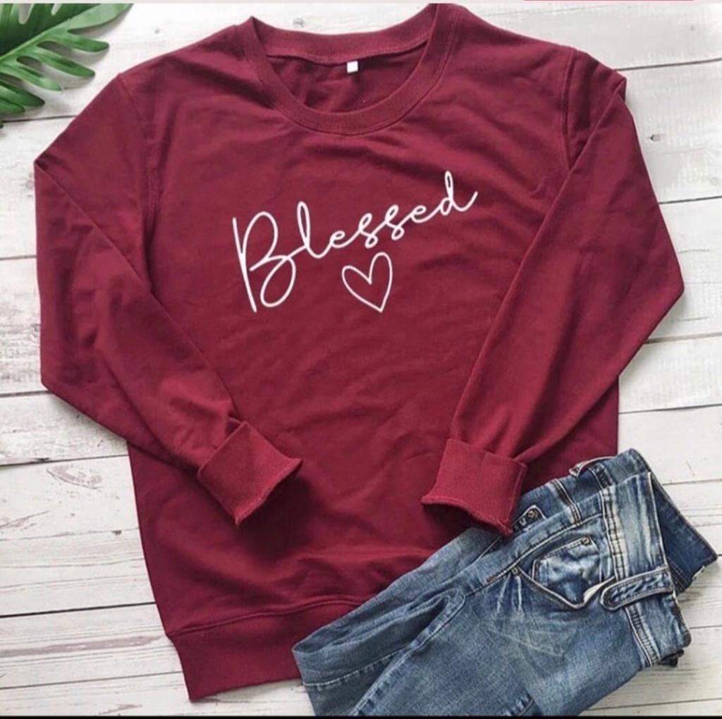 Blessed Sweat Shirt – Sharrys Online Clothing Store